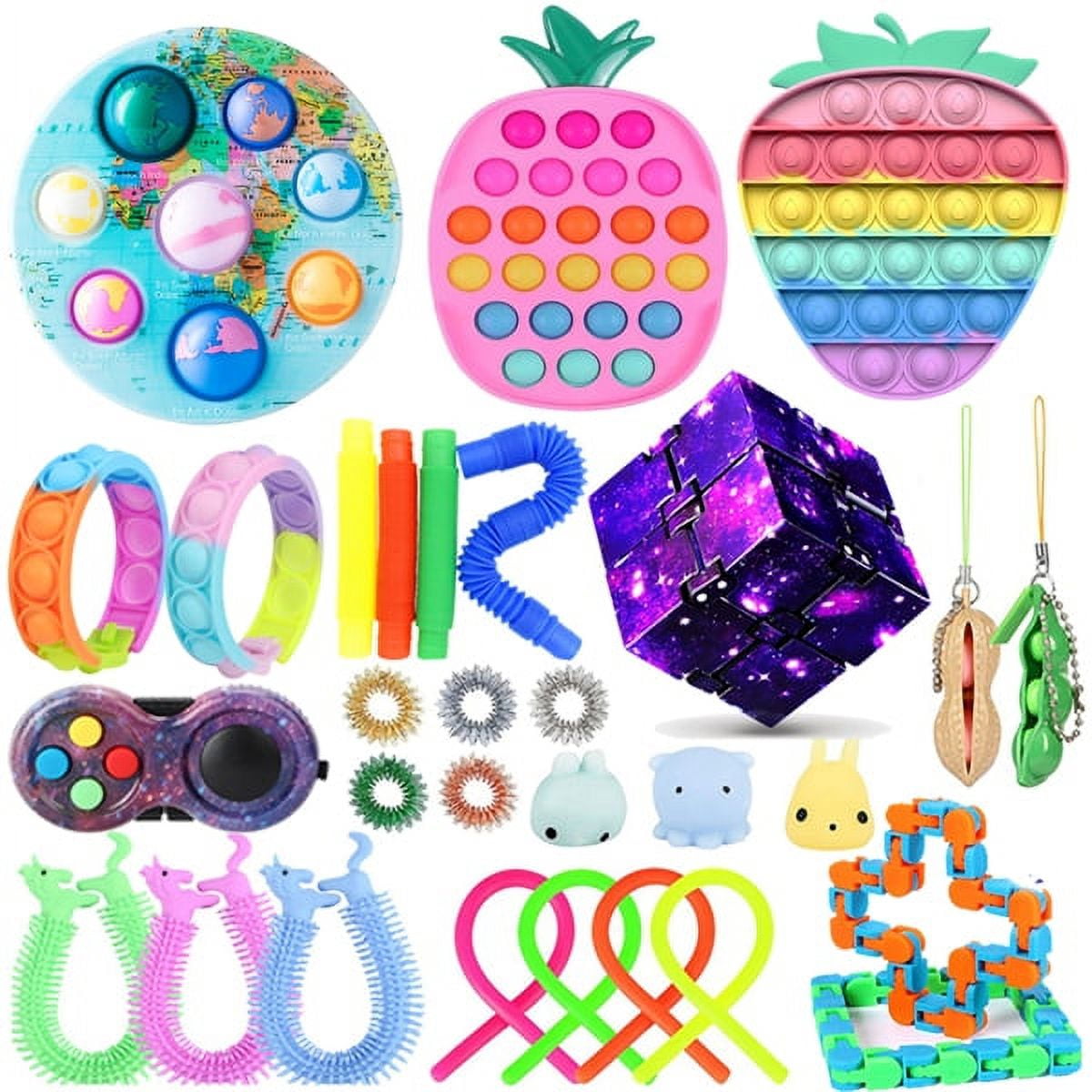Pop Fidget Toys Multi-Item Fidget Toy Pack Sensory Fidget Pack Anti ...