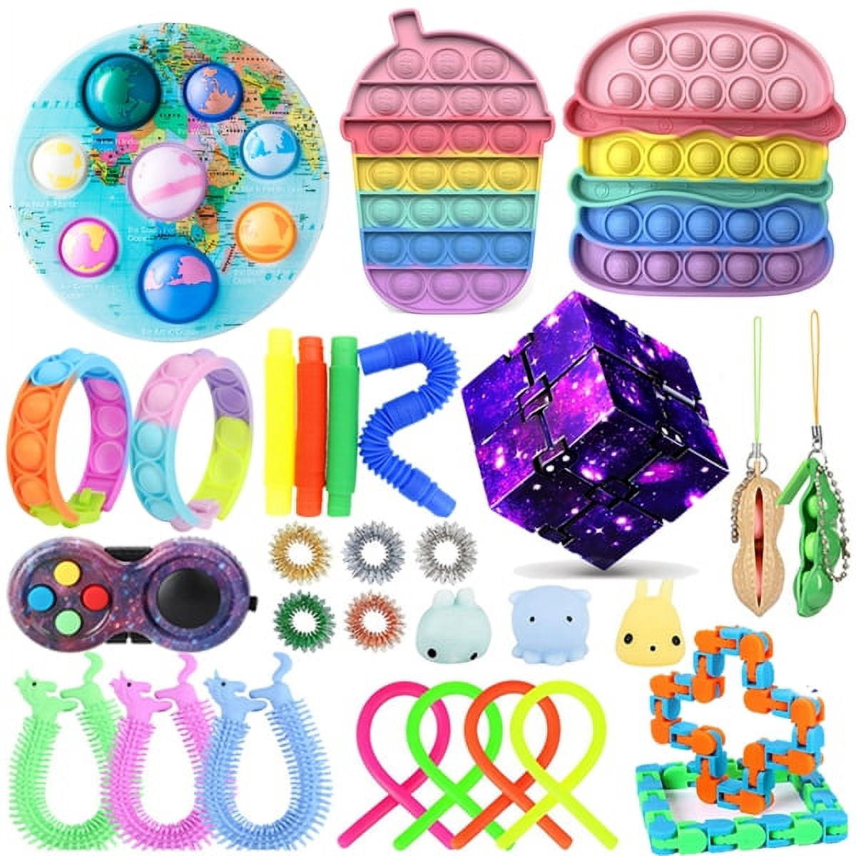 Pop Fidget Toys Multi-Item Fidget Toy Pack Sensory Fidget Pack Anti ...