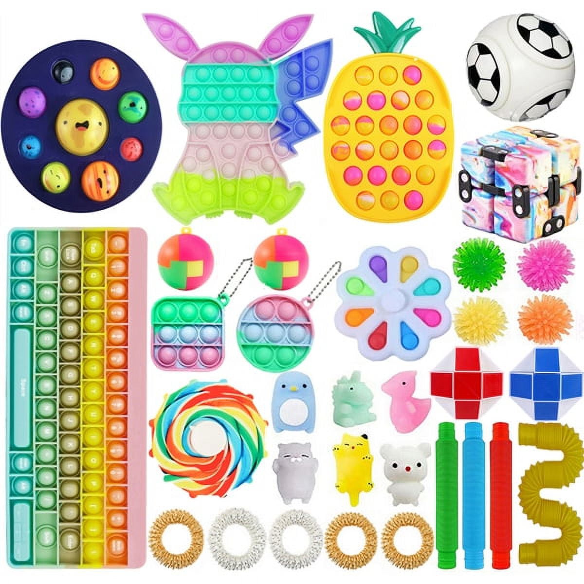 Pop Fidget Toys Multi-Item Fidget Toy Pack Sensory Fidget Pack Anti ...