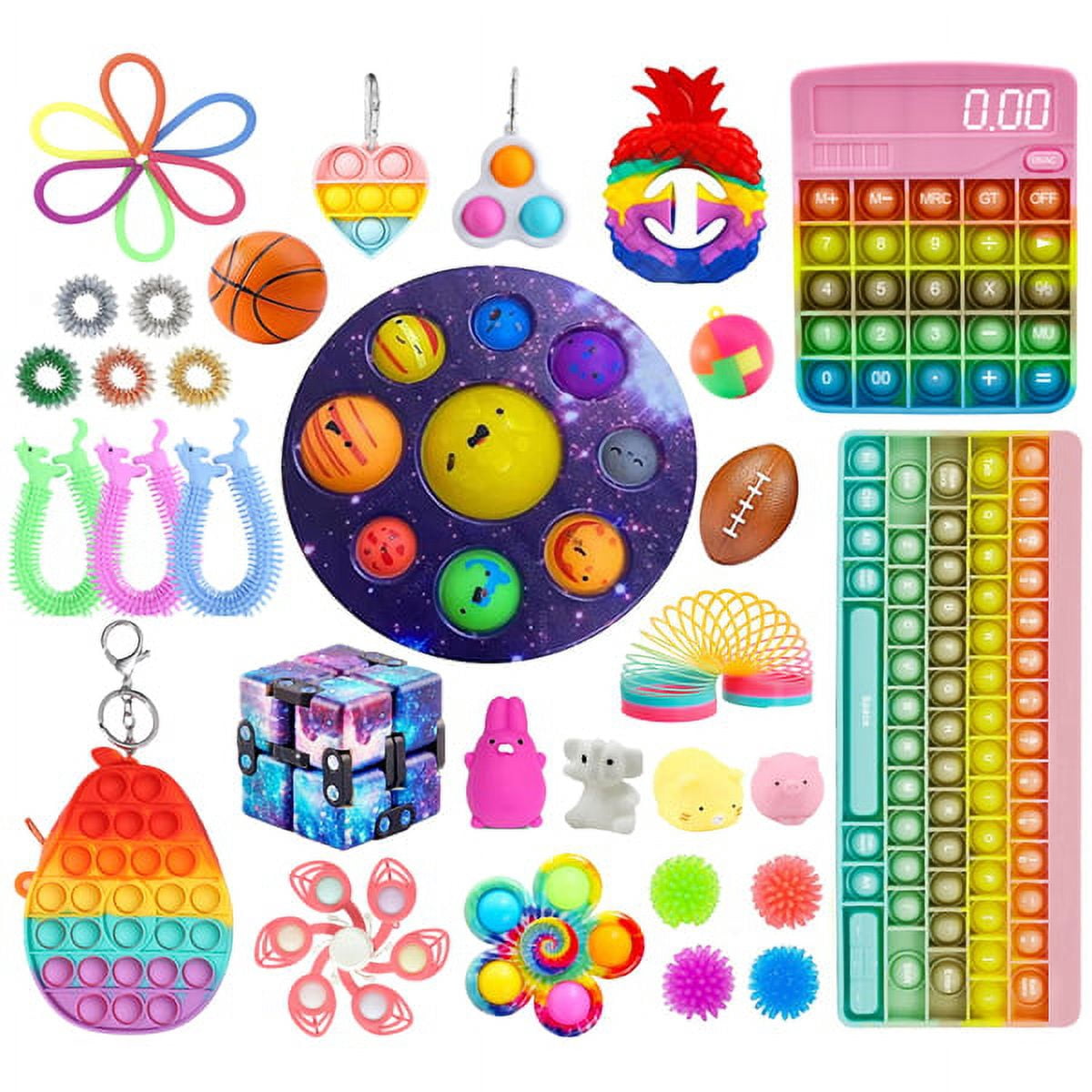 Pop Fidget Toys Multi-Item Fidget Toy Pack Sensory Fidget Pack Anti ...