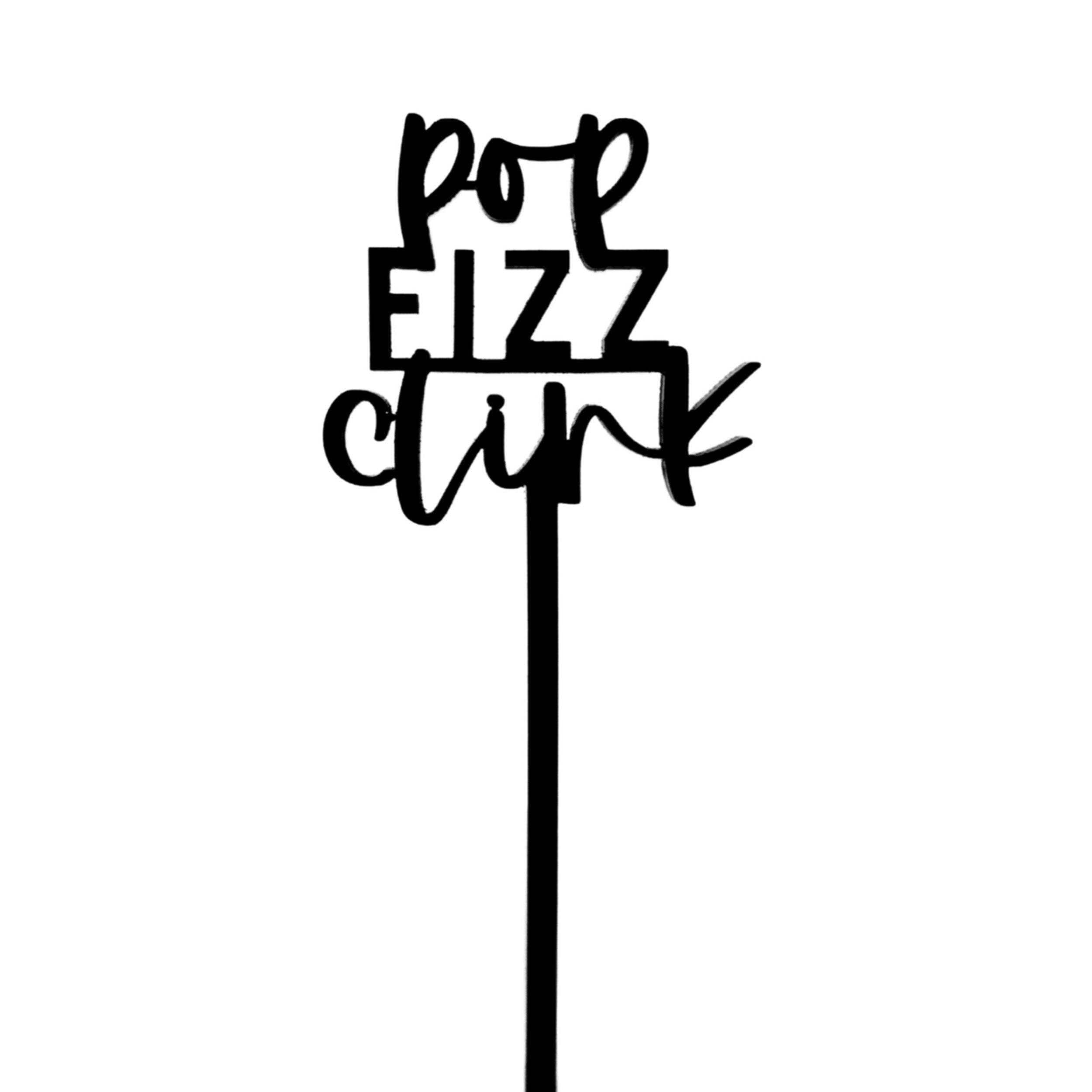 Pop Fizz Clink Drink Stirrers, Pack of 12 by The Cotton Canvas Co ...
