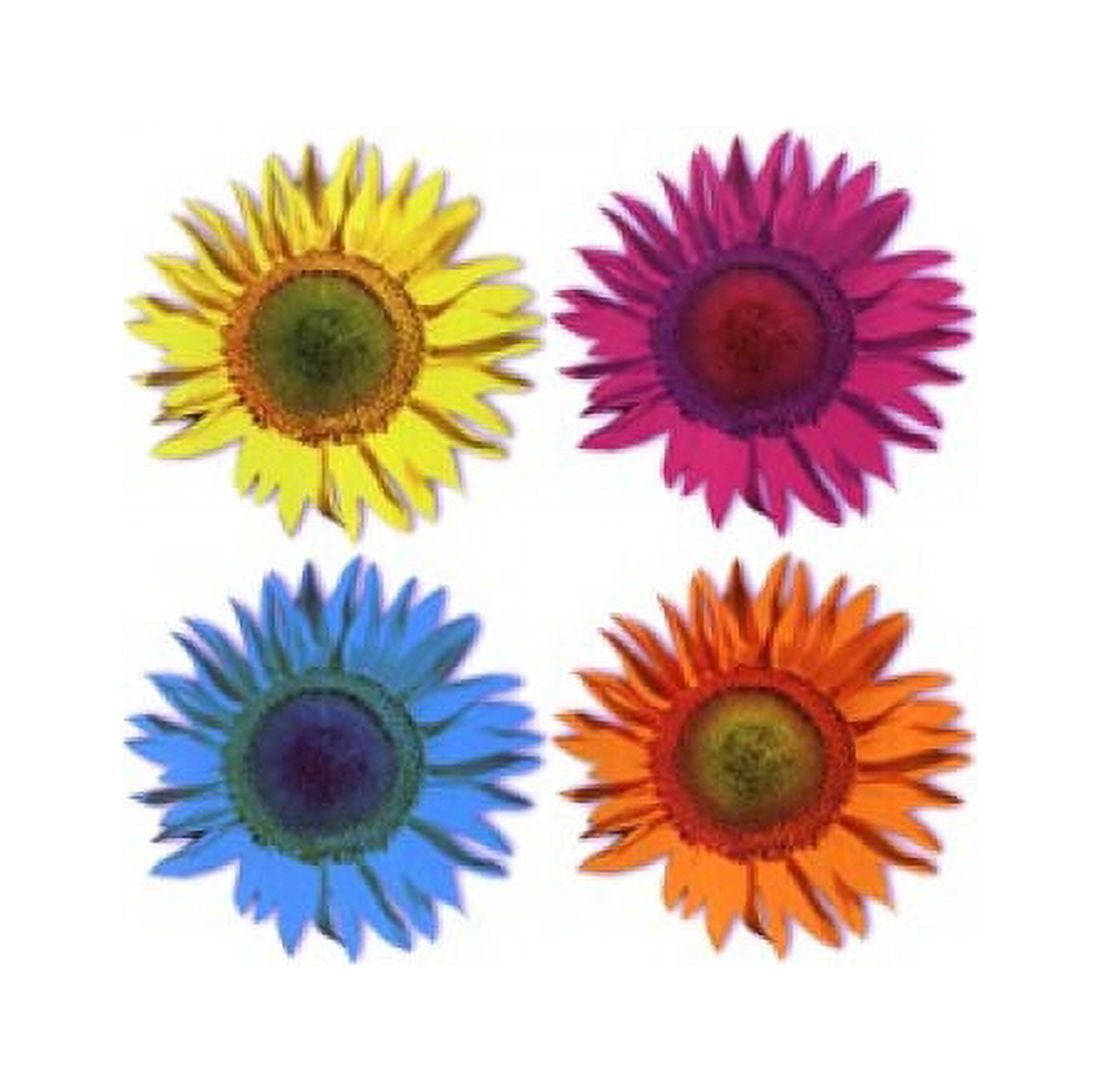 Pop Flowers - Andy Warhol Laminated Poster (16 x 16) - Walmart.com