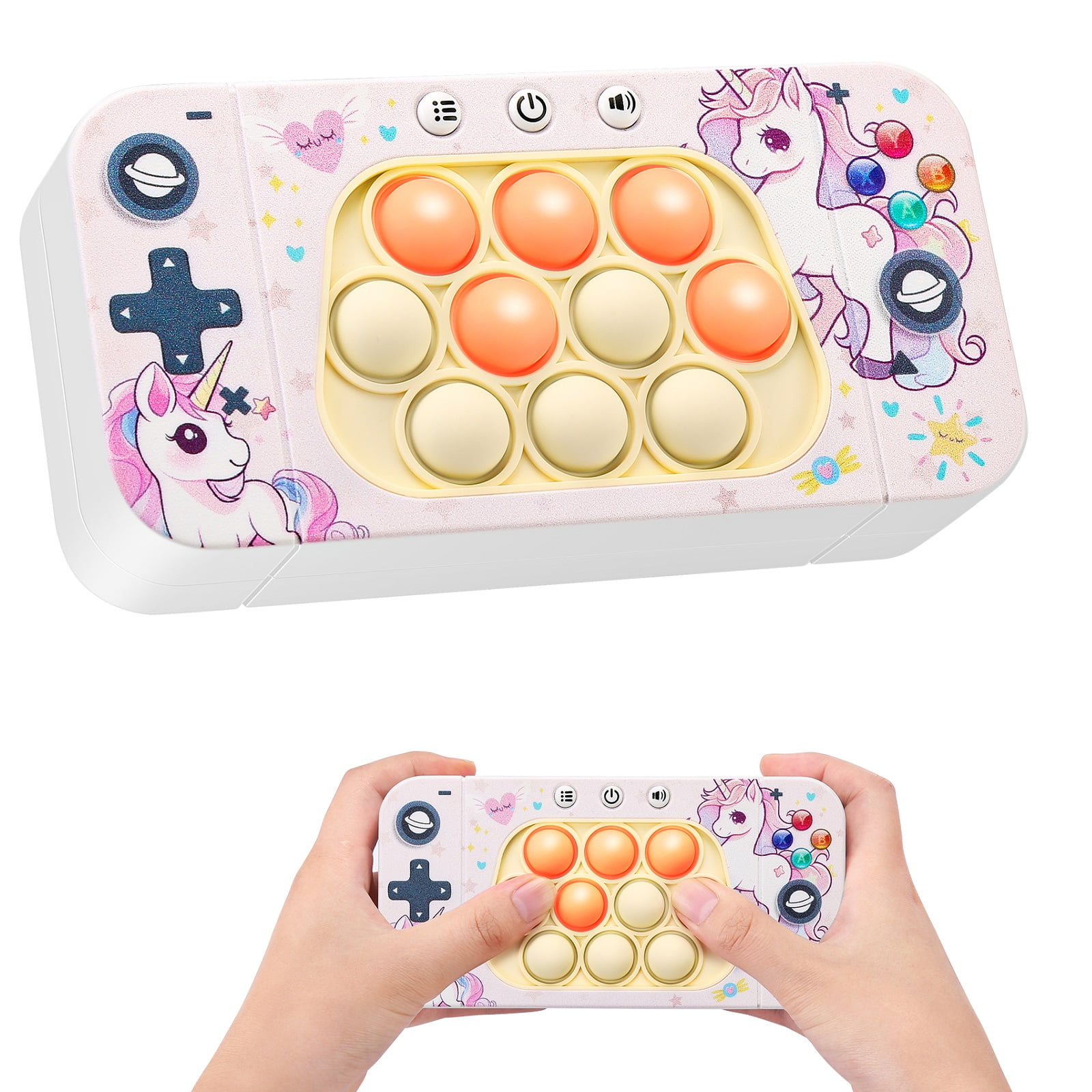 2023 Mini Handheld Pop Game Console, Electronic Fidget Toy for Kids ...