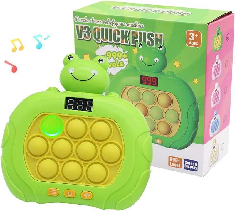 Pop Game Light Up Fidget Toy, Quick Push Game Console, Whack a Mole Game, Decompression ...