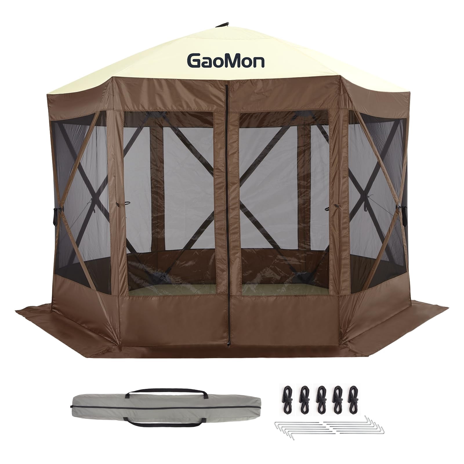 Pop Up Gazebo,Portable Outdoor Camping Pop Up Canopy Screen Tent with ...