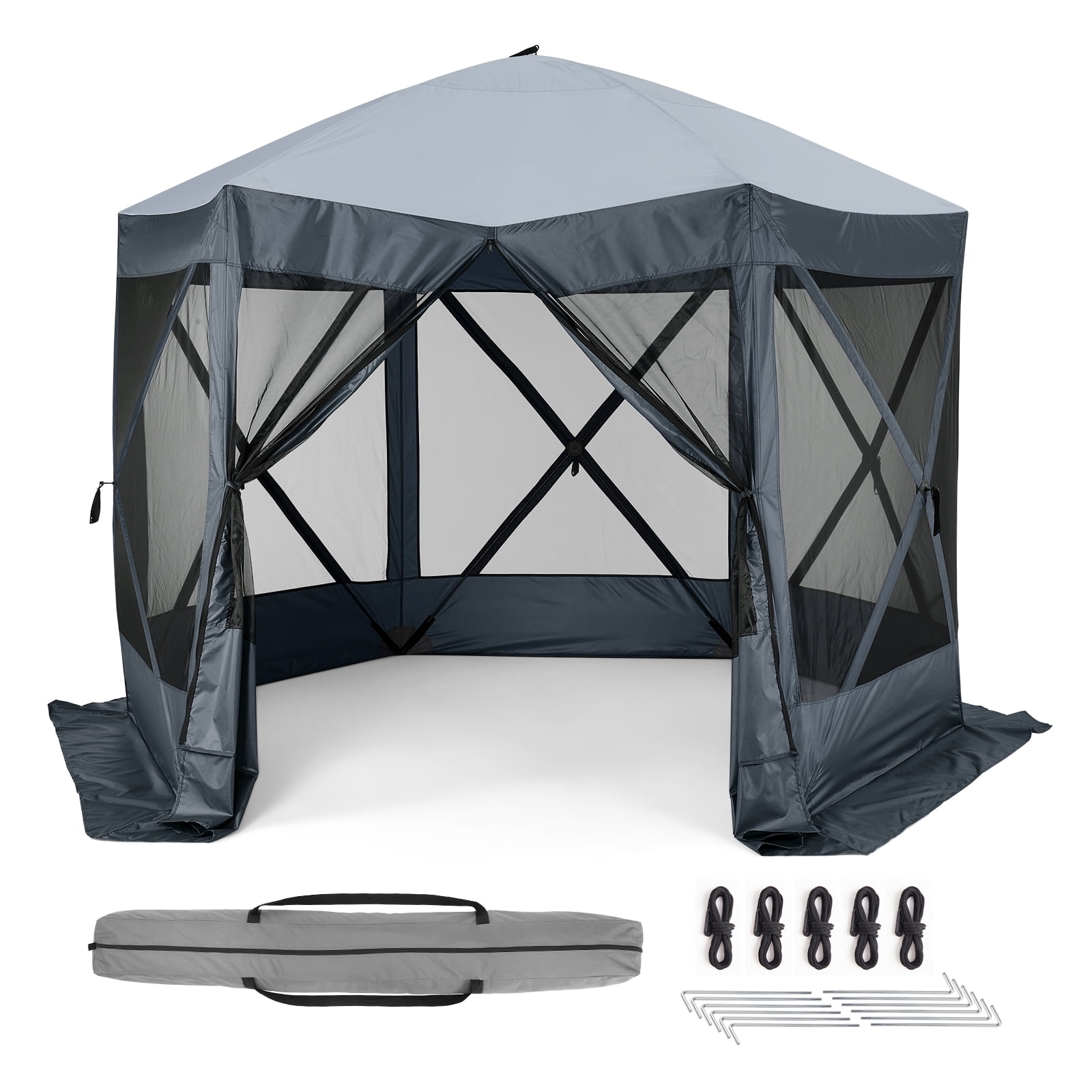 Pop Up Gazebo,Portable Outdoor Camping Pop Up Canopy Screen Tent with ...