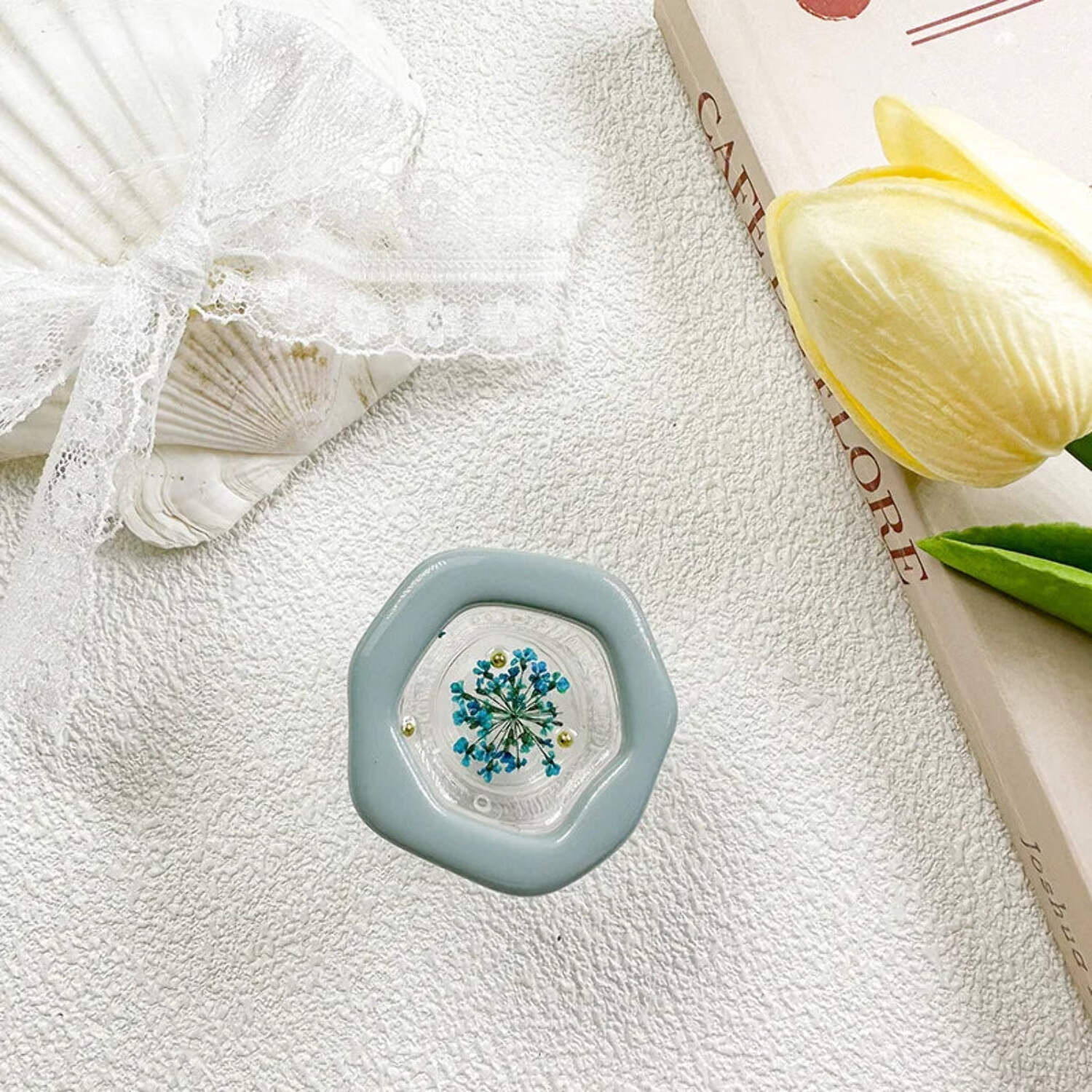 Pop Holder 3D Finger Grip Sockets Phone Grips Tok Japanese flower epoxy ...