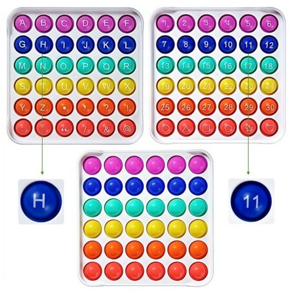 Pop It Letters And Numbers