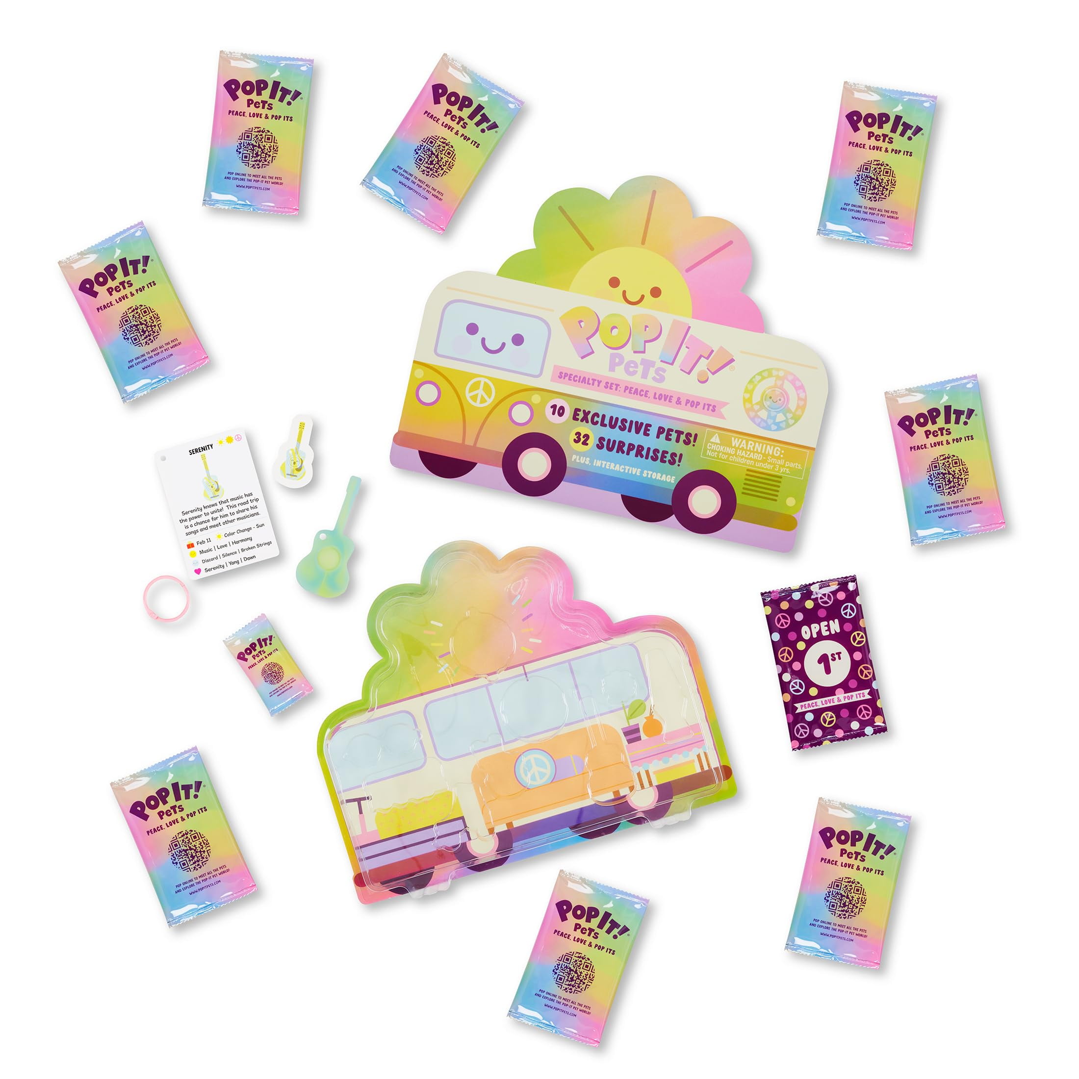 Pop It! Pets - Peace, Love Hippie Adventure Van | 10 New Pets in Each ...