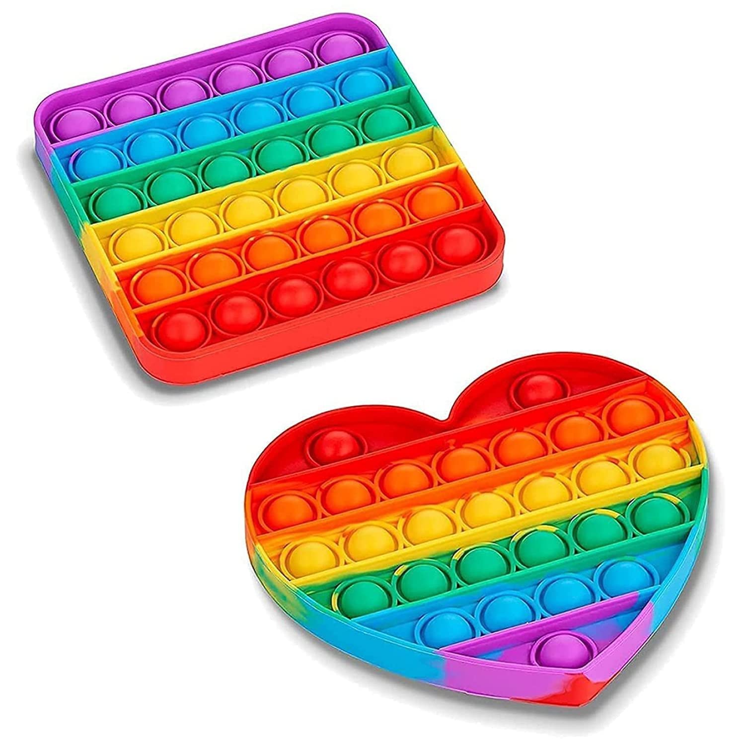 Pop It Toys Fidget Toy Set Simple Fidget Popper Toy, Different Shape ...