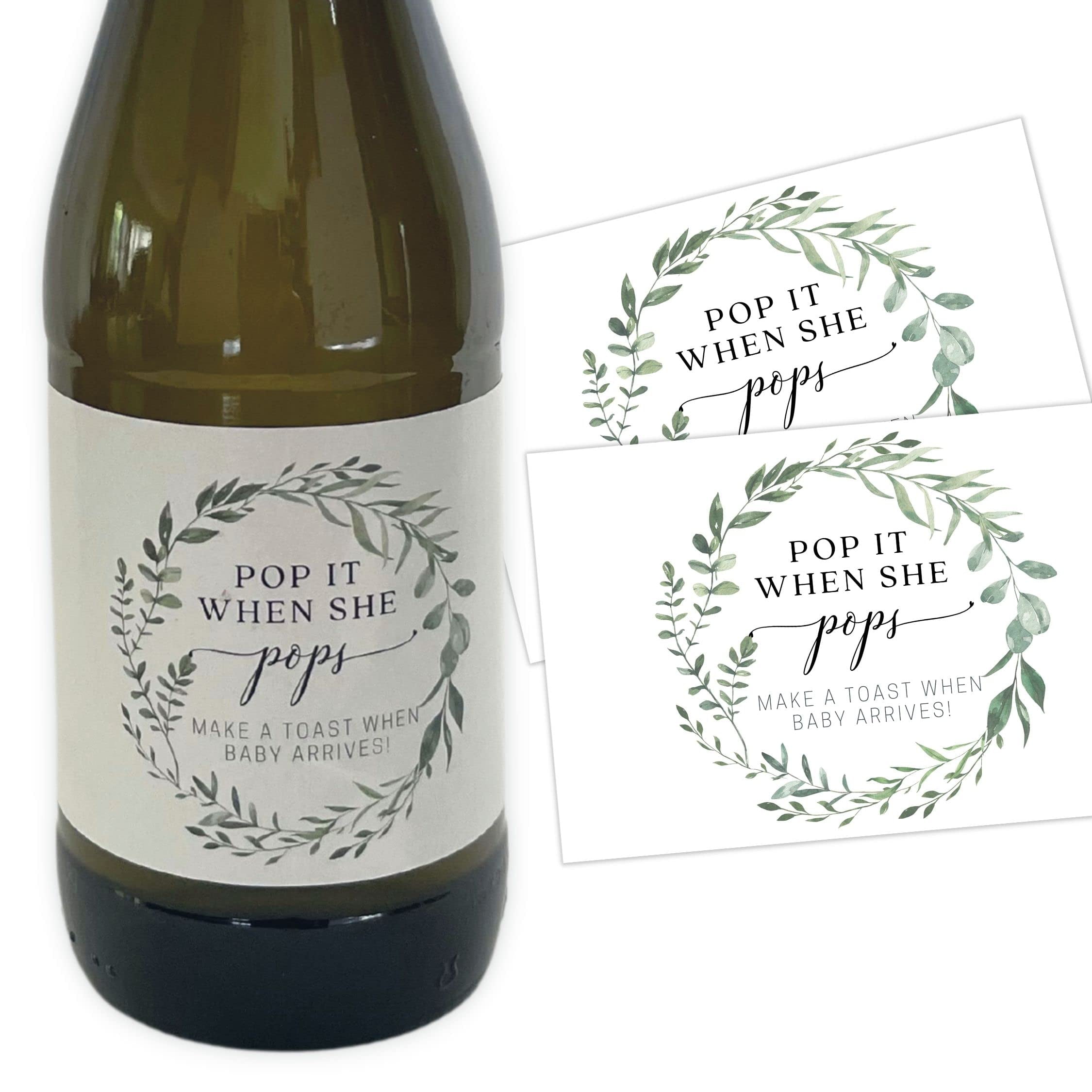 Pop It When She MMF7 Pops Mini Bottle Stickers | 12 Count | 2”x 3” Size ...