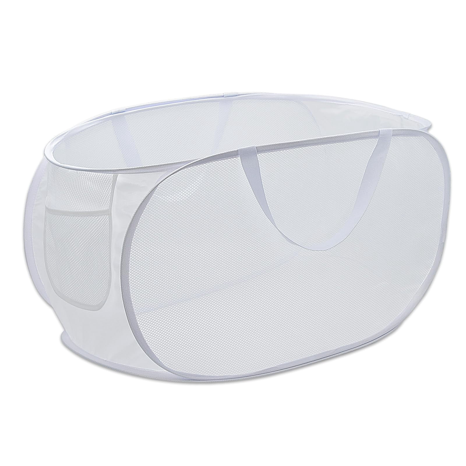 Pop Up Laundry Hamper,Collapsible Horizontal Baskets with Handles ...