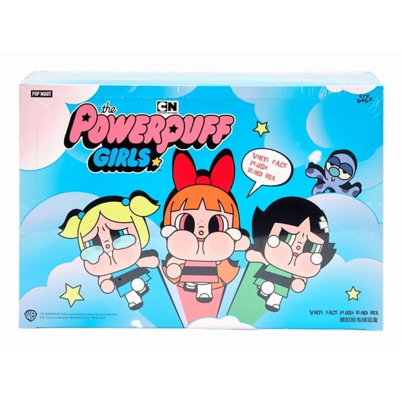 Pop Mart CryBaby x Powerpuff Girls Vinyl Face Plush Sealed Case (6 ...