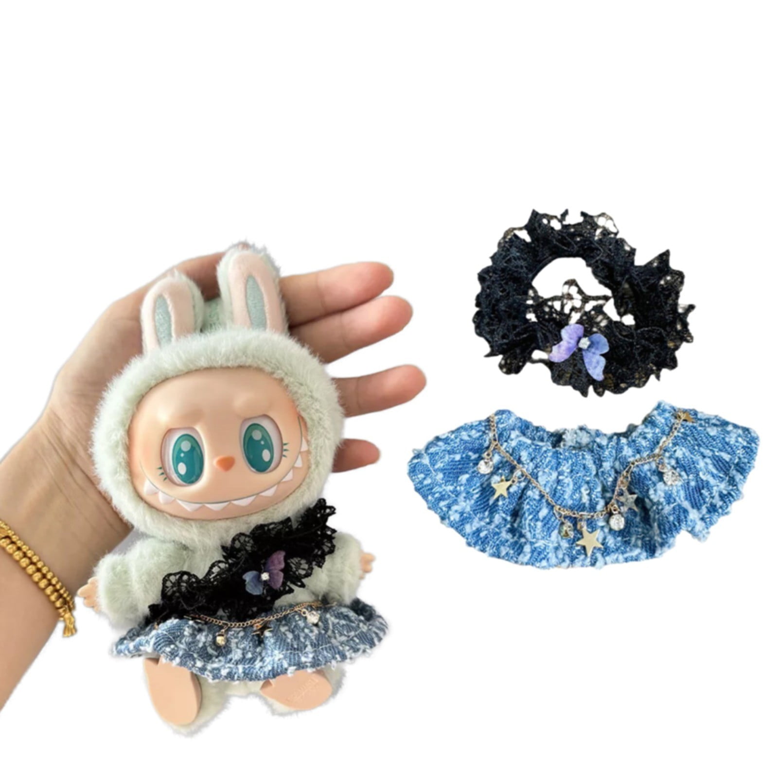Pop Mart Labubu Plush Doll Clothes, Cute Plush Dolll Clothes Suit for ...