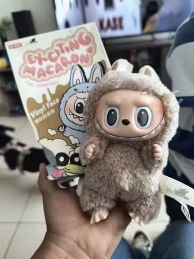 Pop Mart Labubu The Monsters Etciting Macaron Plush Dolls Figure Toy ...