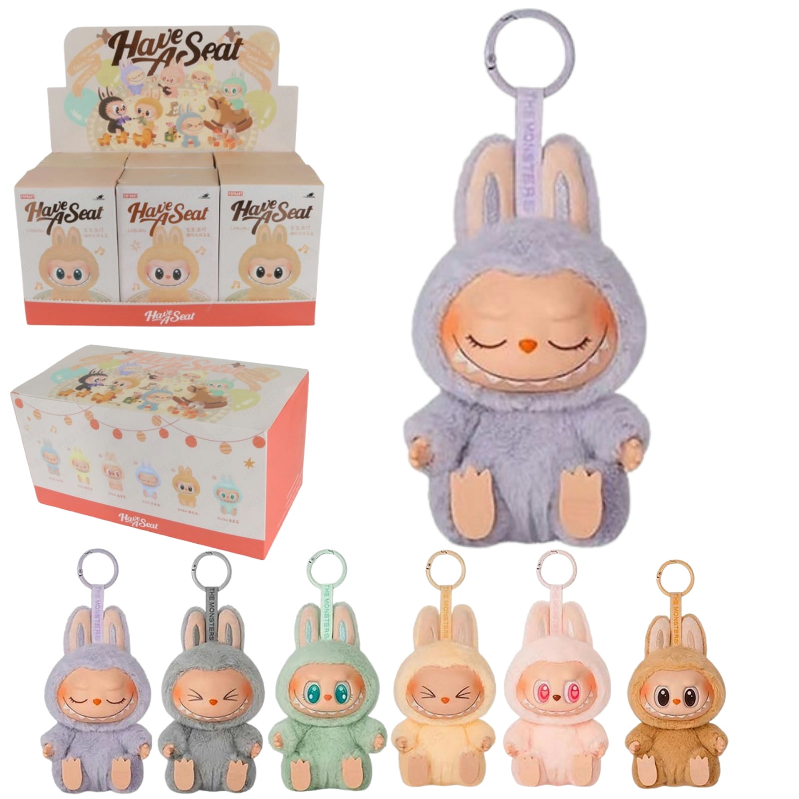 Pop Mart Labubu,Toys for Modern Home Decor, Plush Doll Toy Set with ...