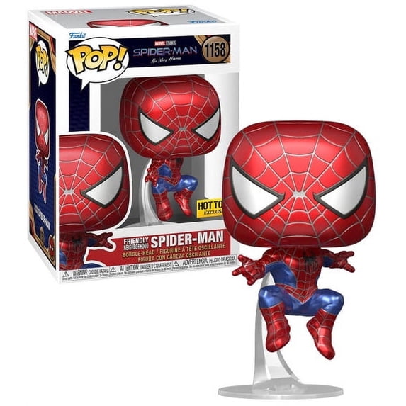 Marvel Spider-Man: Funko Pop! Friendly Neighborhood Spider-Man, Hot ...