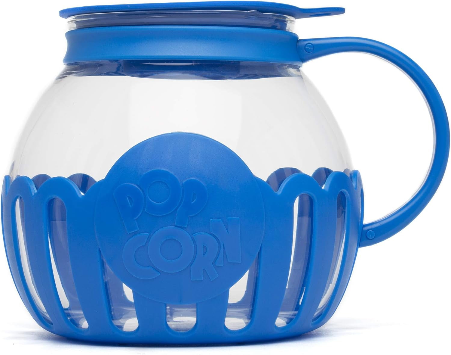 -Pop Microwave Popcorn Popper with Temperature Safe Glass, Lid Measures ...