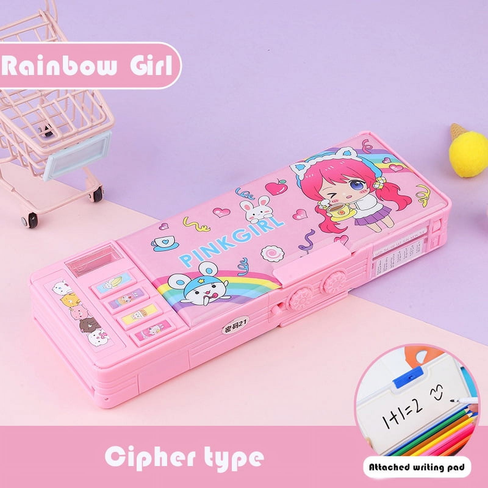 Pop Up Multifunction Pencil Case, Cute Cartoon Pen Box Organizer ...