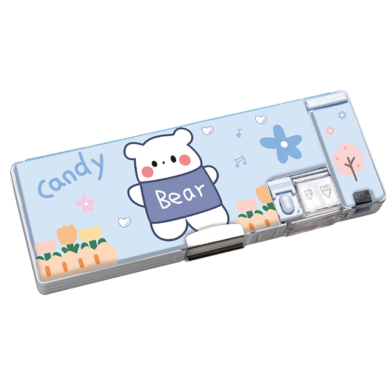Pop Up Multifunction Pencil Case With Magnetic Operate Cover, Inbuilt ...