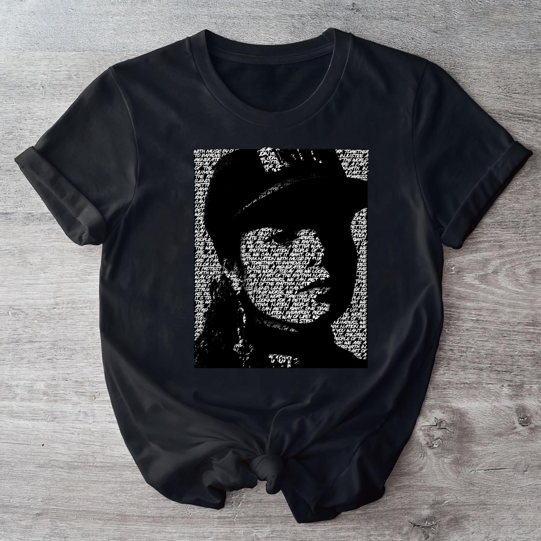 Pop Music Icon Tribute Shirt – Concert Tour Lyric Portrait Tee ...