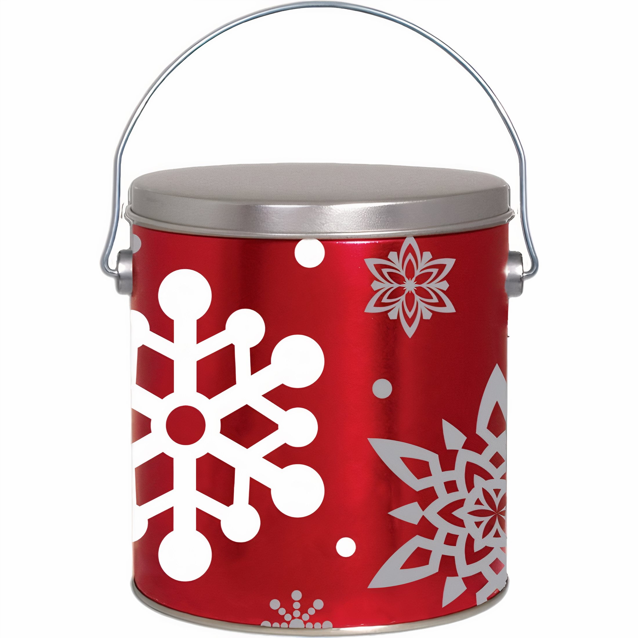 Pop N Cream Let It Snow 1 Gallon Popcorn Tins - Walmart.com