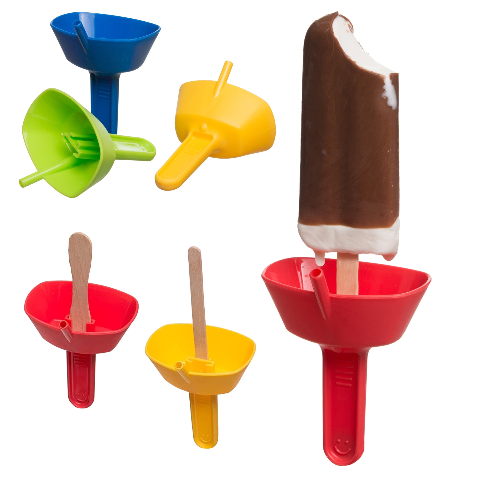 Pop No Drop Ice Pop Popsicle Stick Holder with Straw for Kids & Adults ...