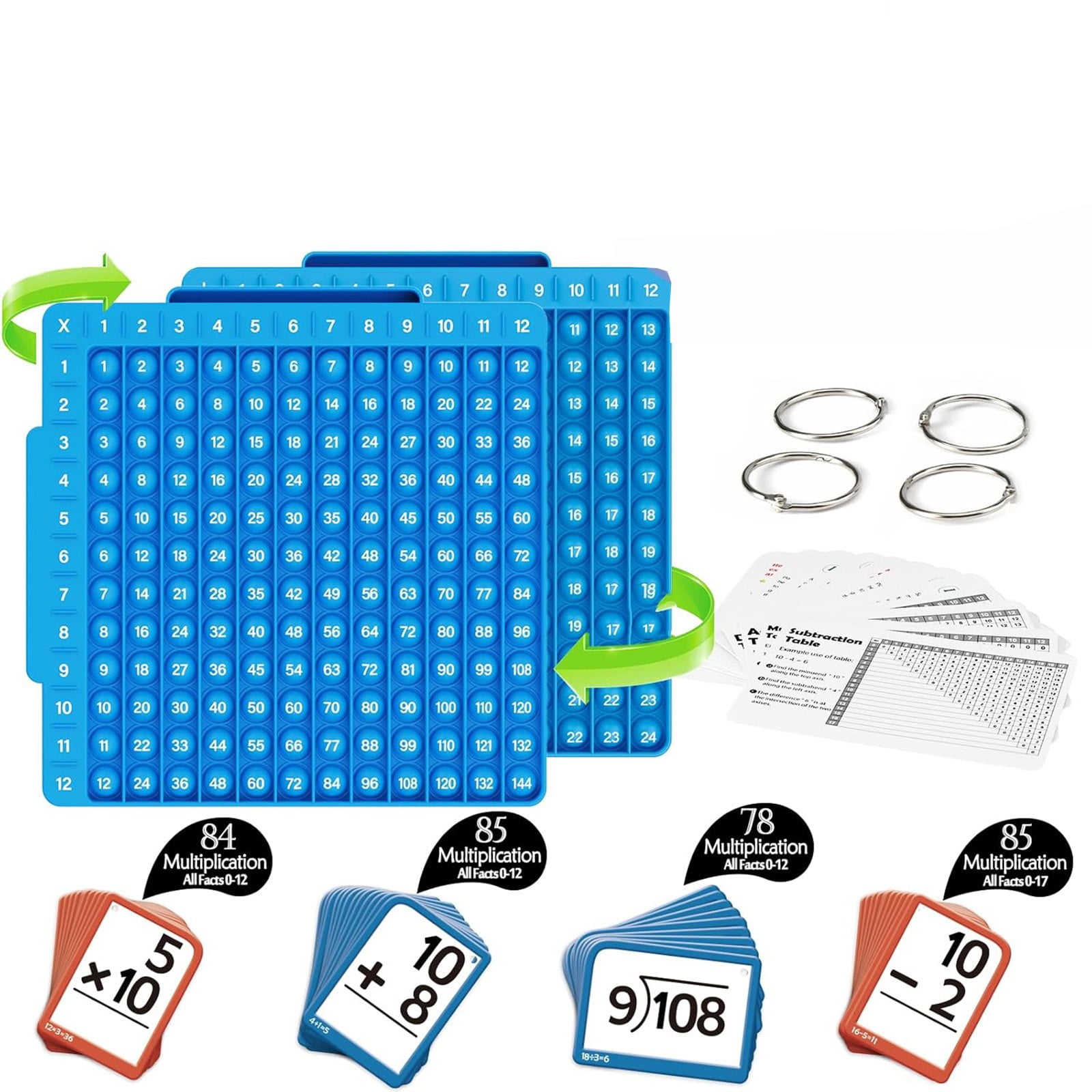 Pop it Numbers 100 Sensory Math Manipulative (Blue) Large Educational ...