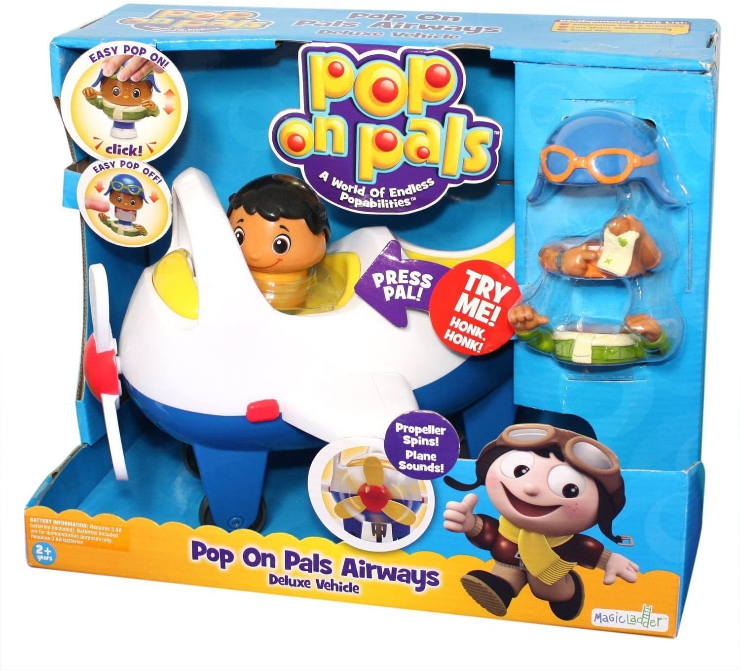 Pop On Pals Airways Deluxe Vehicle - Walmart.com