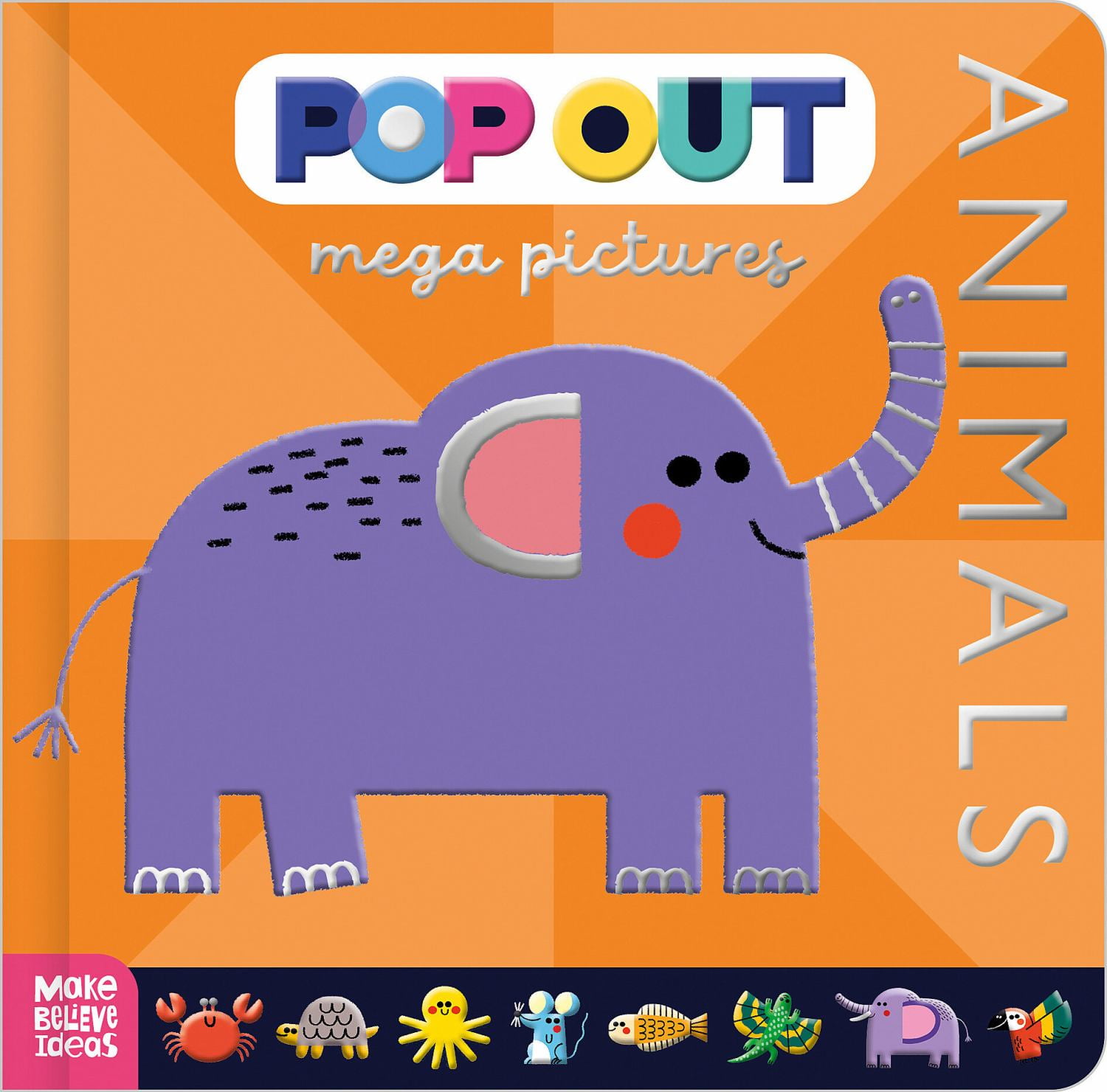 Pop Out Mega Pictures Animals (Board Book) - Walmart.com