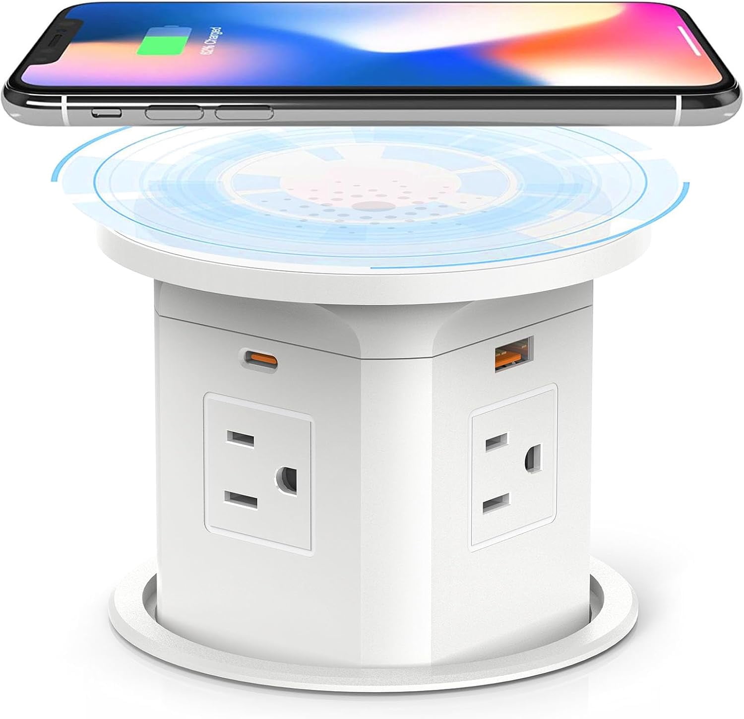 Pop Up Outlet for Countertop Kitchen, 65W USB C Wireless Counter Top ...