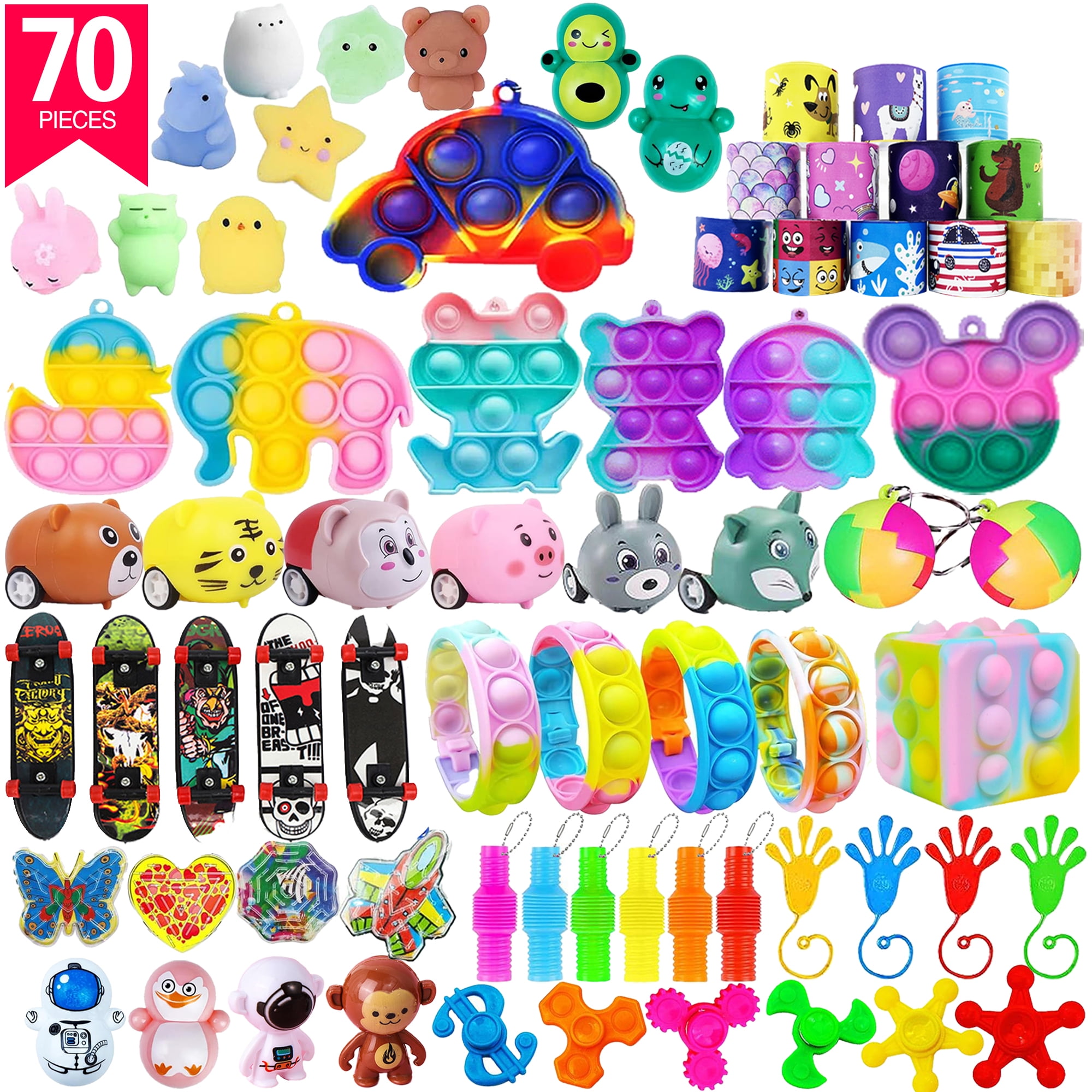 Pop Party Favors Toys for kids, Fidget Toys Pack, Birthday Gift, Prize ...