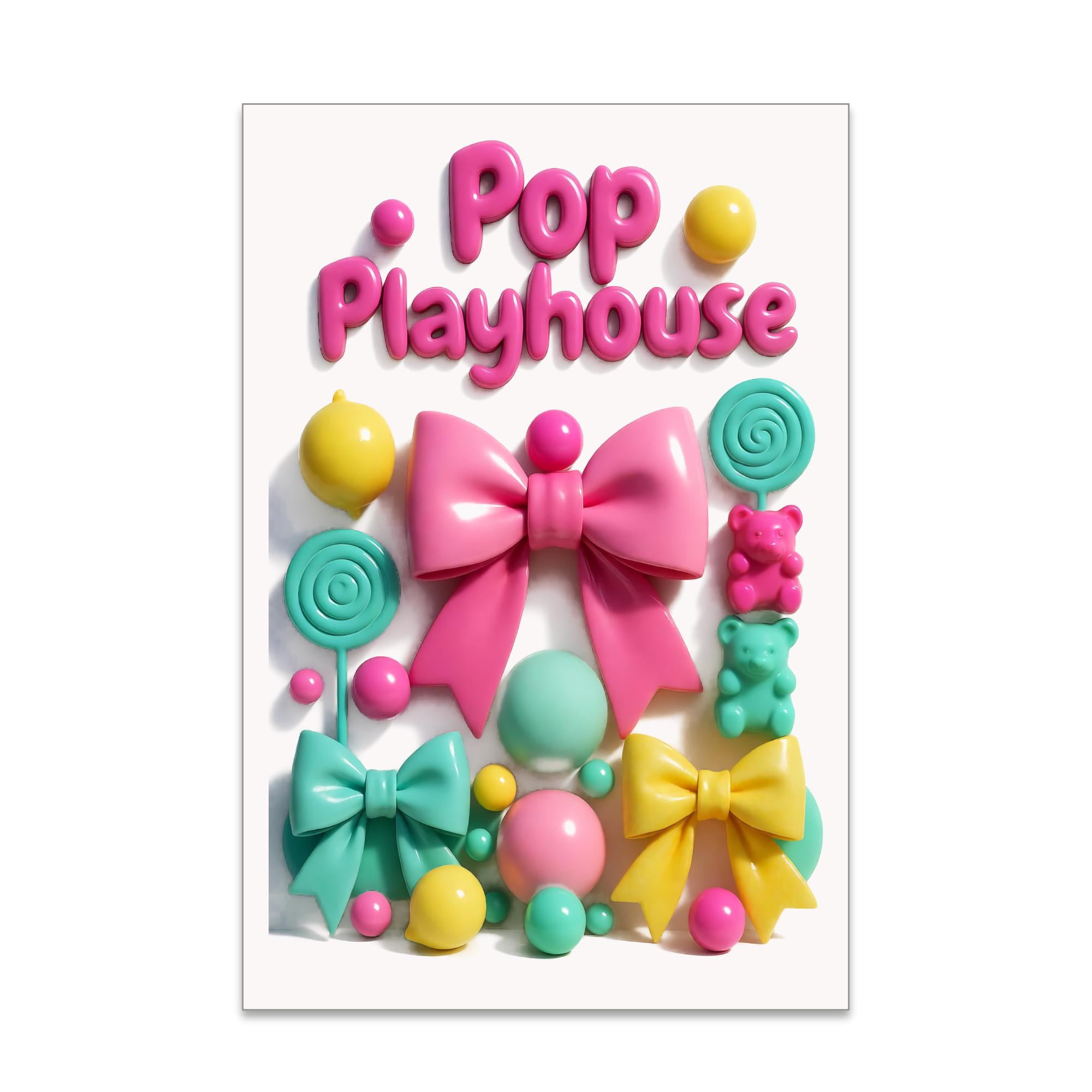 Pop Playhouse Poster - 13x19 - Room Decor for Gen Z Bedrooms gift ...