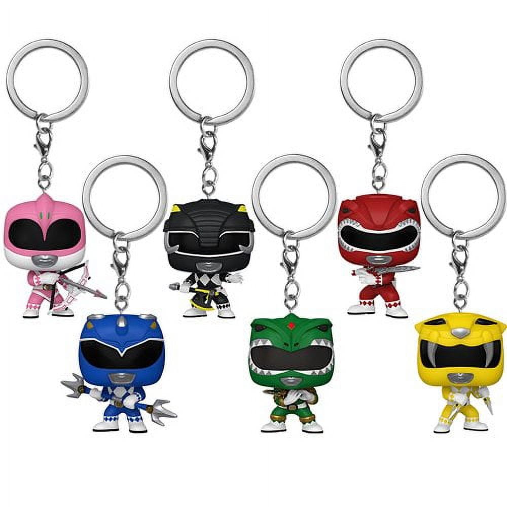 Pop! Pocket Power Rangers 30th Anni. Set Of 6 KeyChain Figures ...