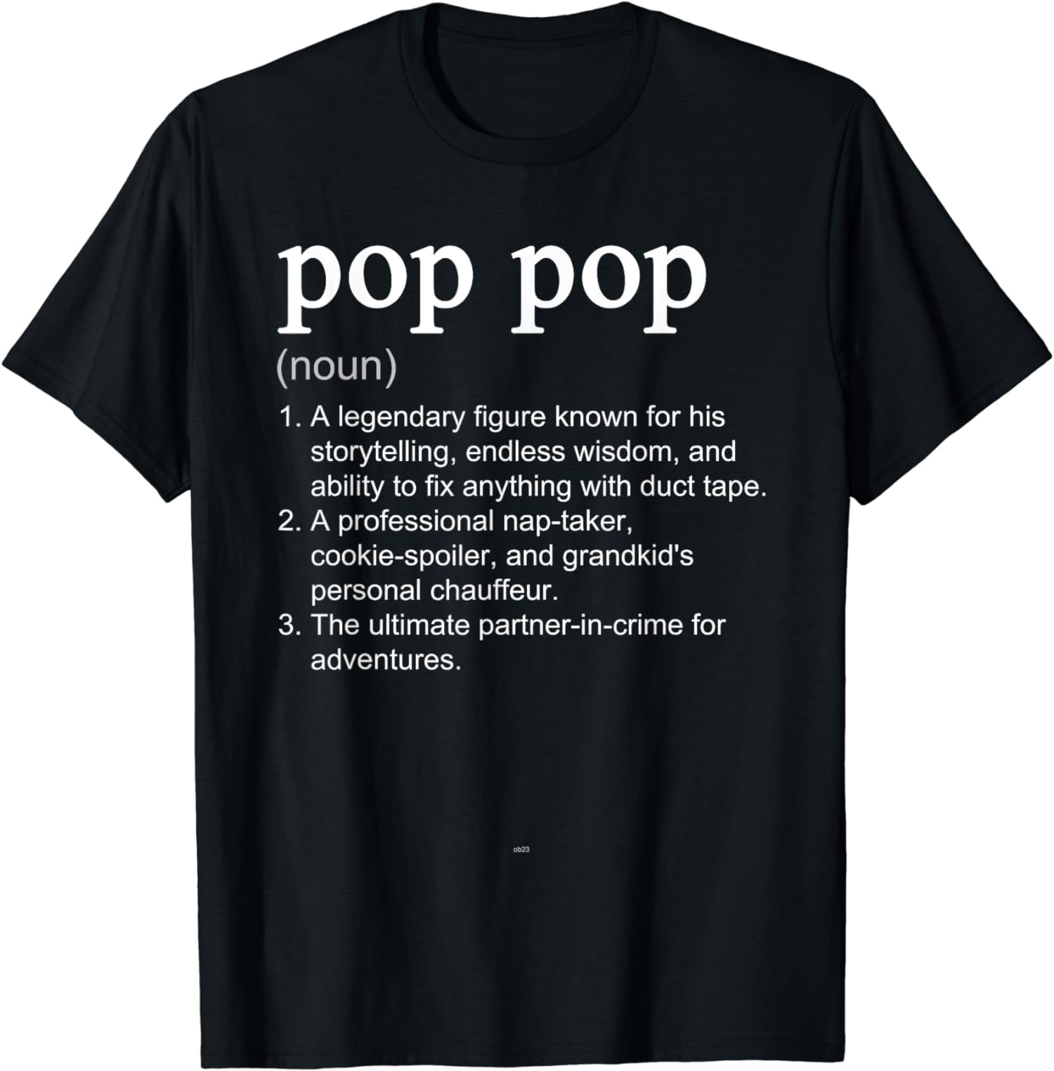 Pop-Pop Definition Funny Cool PopPop T-Shirt - Walmart.com