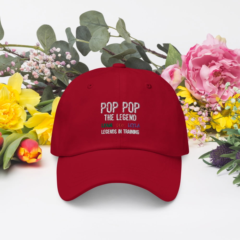 Pop Pop Gift, Pop-Pop The Legend Hat for Men, Pop Pop Birthday, Father ...