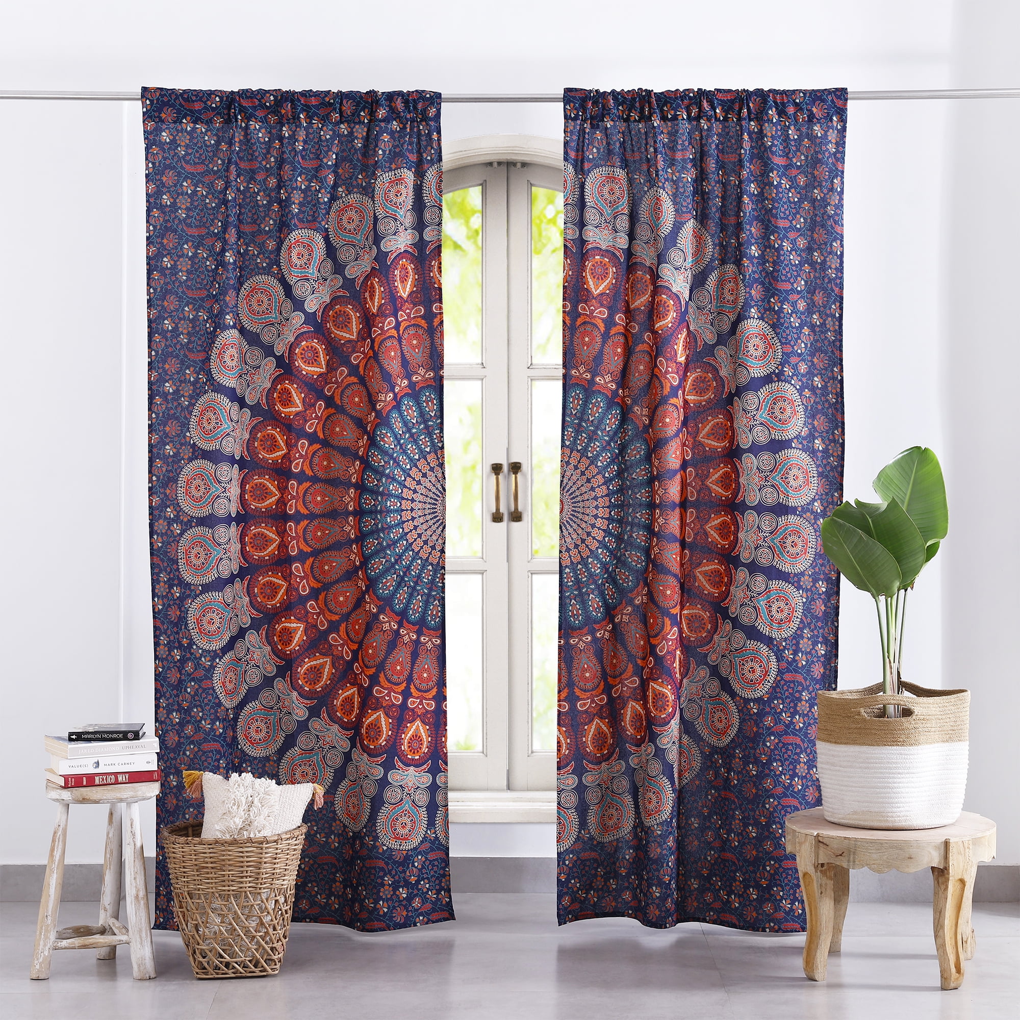 Pop Popular Handicrafts Mandala Curtain Panels Indian Hippie Bohemian ...