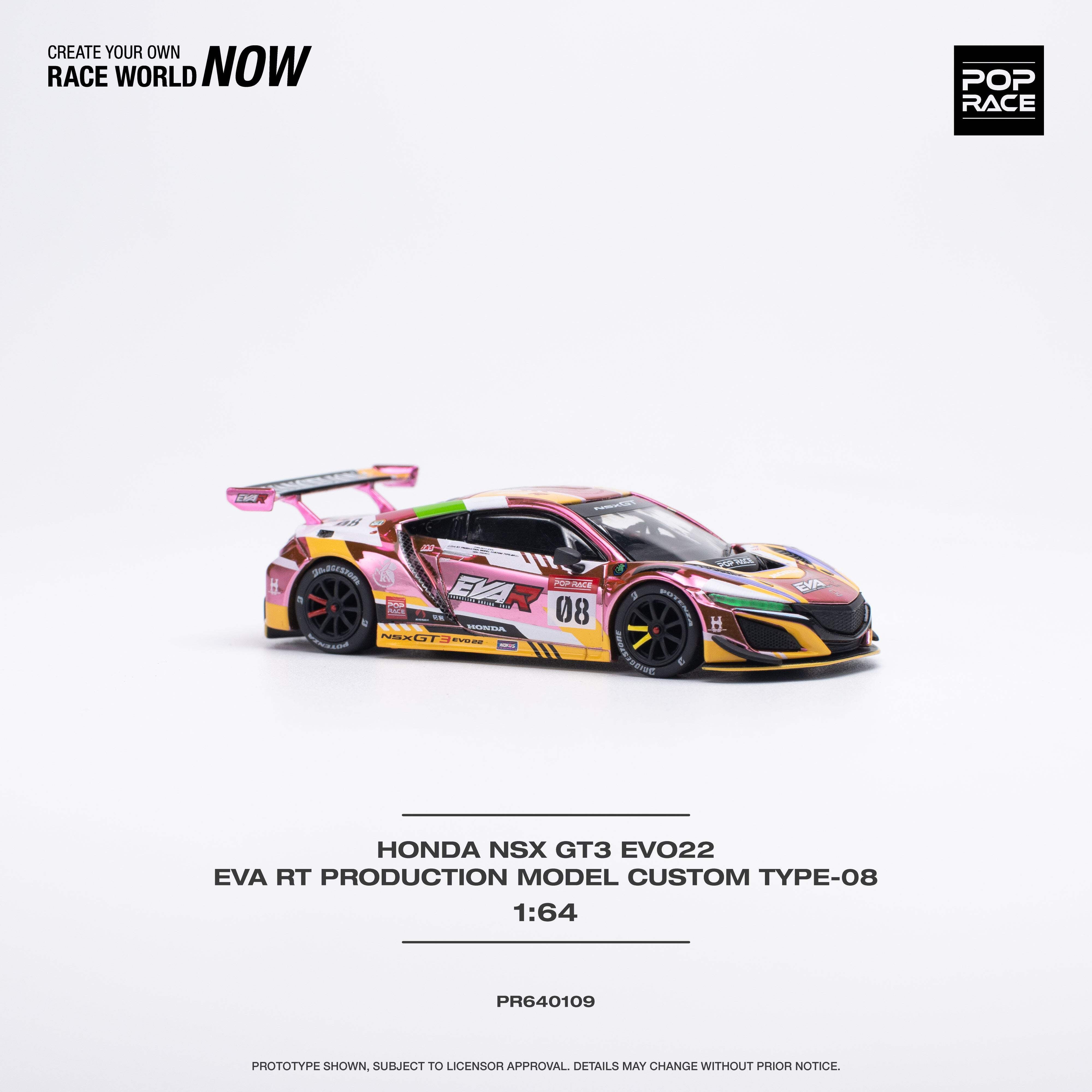 Pop Race Honda NSX GT3 EVO22 EVA RT Production Model Custom Type-08 ...