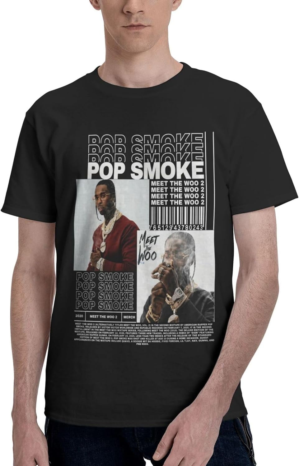 Pop Rapper Smoke Mens Womens Hip Hop Rap Trap Rapper Streetwear Vintage ...