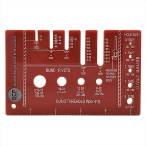 Rivet Go-no Go Gauge
