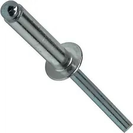 Pop Rivets 1/8" x 1/2" Aluminum Body Steel Mandrel Dome Head Blind Qty ...