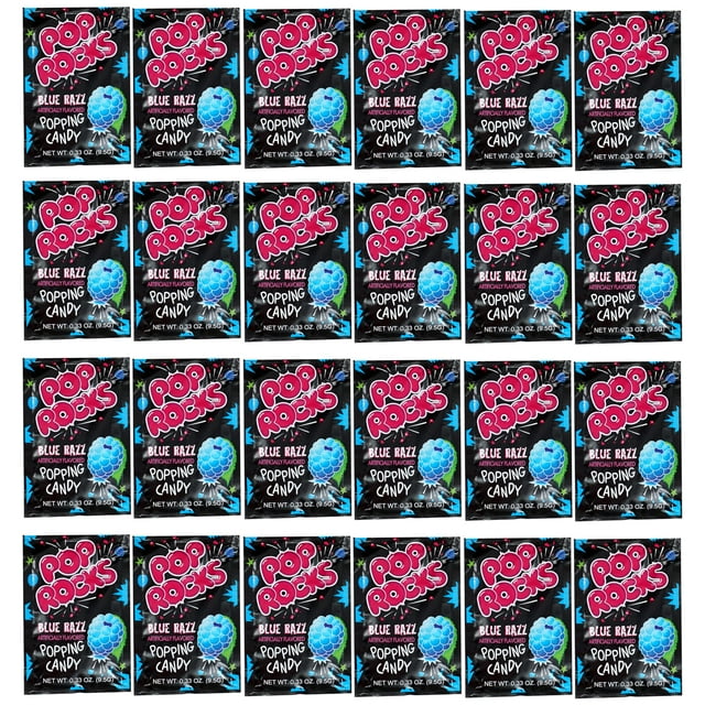 Pop Rocks Blue Razz Popping Candy, 24 Pack - Walmart.com