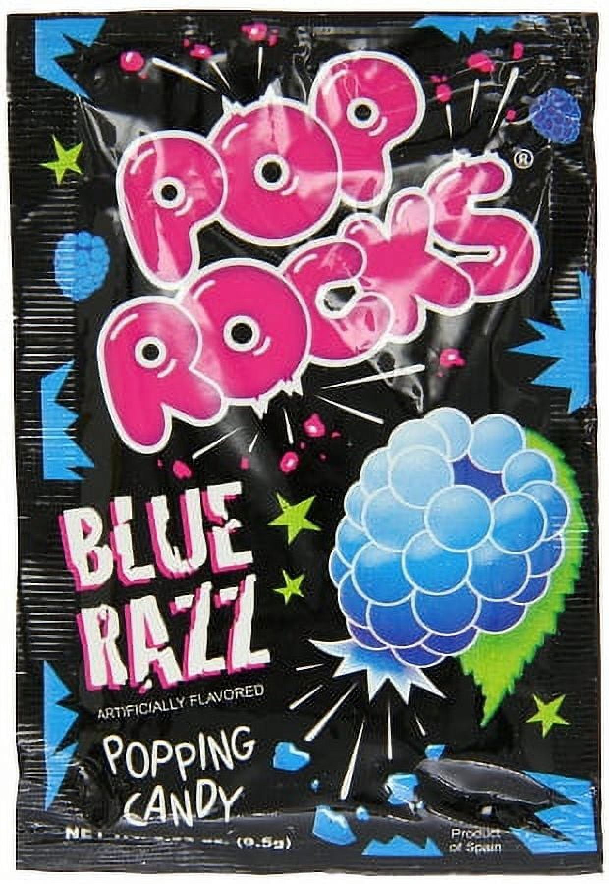 POP ROCKS Blue Razz Popping Candy, Pack of 24 - Walmart.com