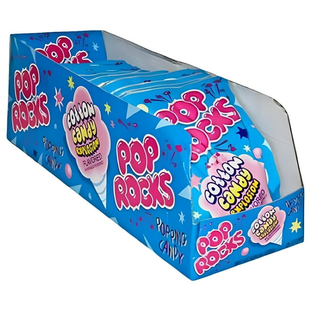 Pop Rocks Cotton Candy, Bulk Count 24 (0.33 oz) - Sugar Candy - Flavor ...