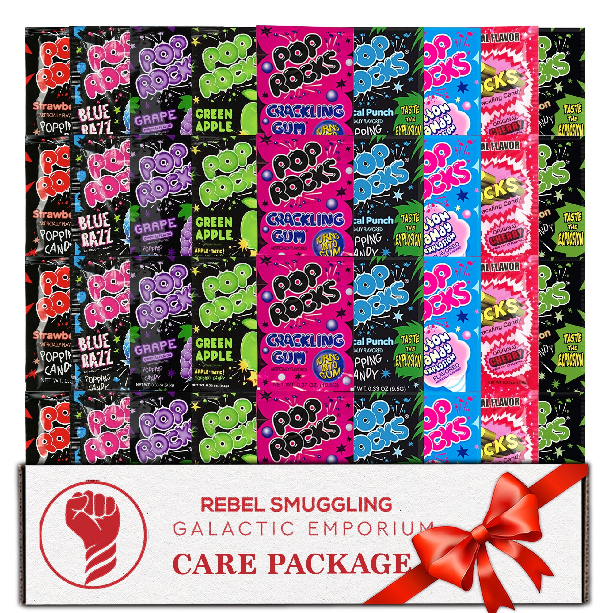 Pop Rocks Bulk Variety Pack, 36 Assorted Packs, 9 Flavors, Nostalgic ...