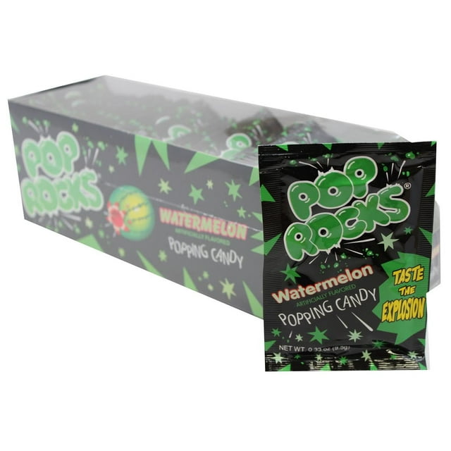 Pop Rocks Watermelon, 24 Pack, Popping Candy, Fun Candy For Kids ...