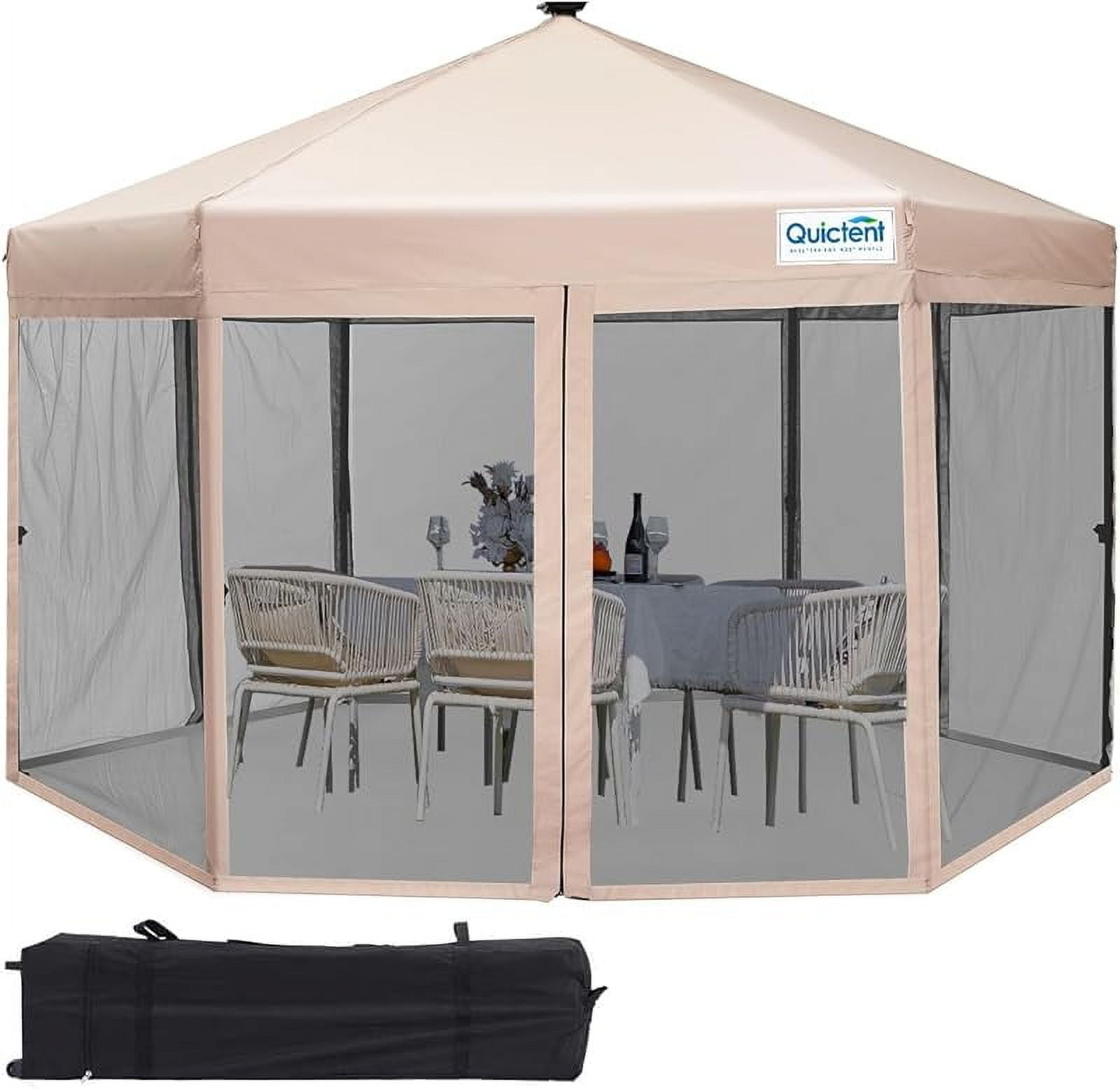 Pop up Screened Canopy Tent with Mosquito Netting, Portable Easy up ...