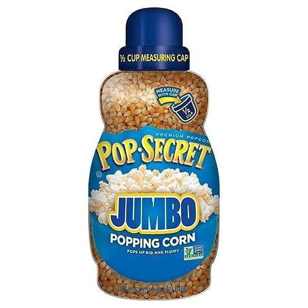 Pop Secret Big and Fluffy Jumbo Popping Corn (30 oz Jar) Free 1/2 Cup ...