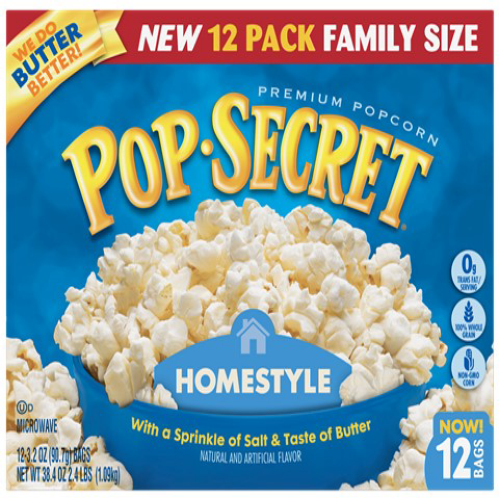 Pop Secret Microwave Popcorn Homestyle (Pack of 20) - Walmart.com
