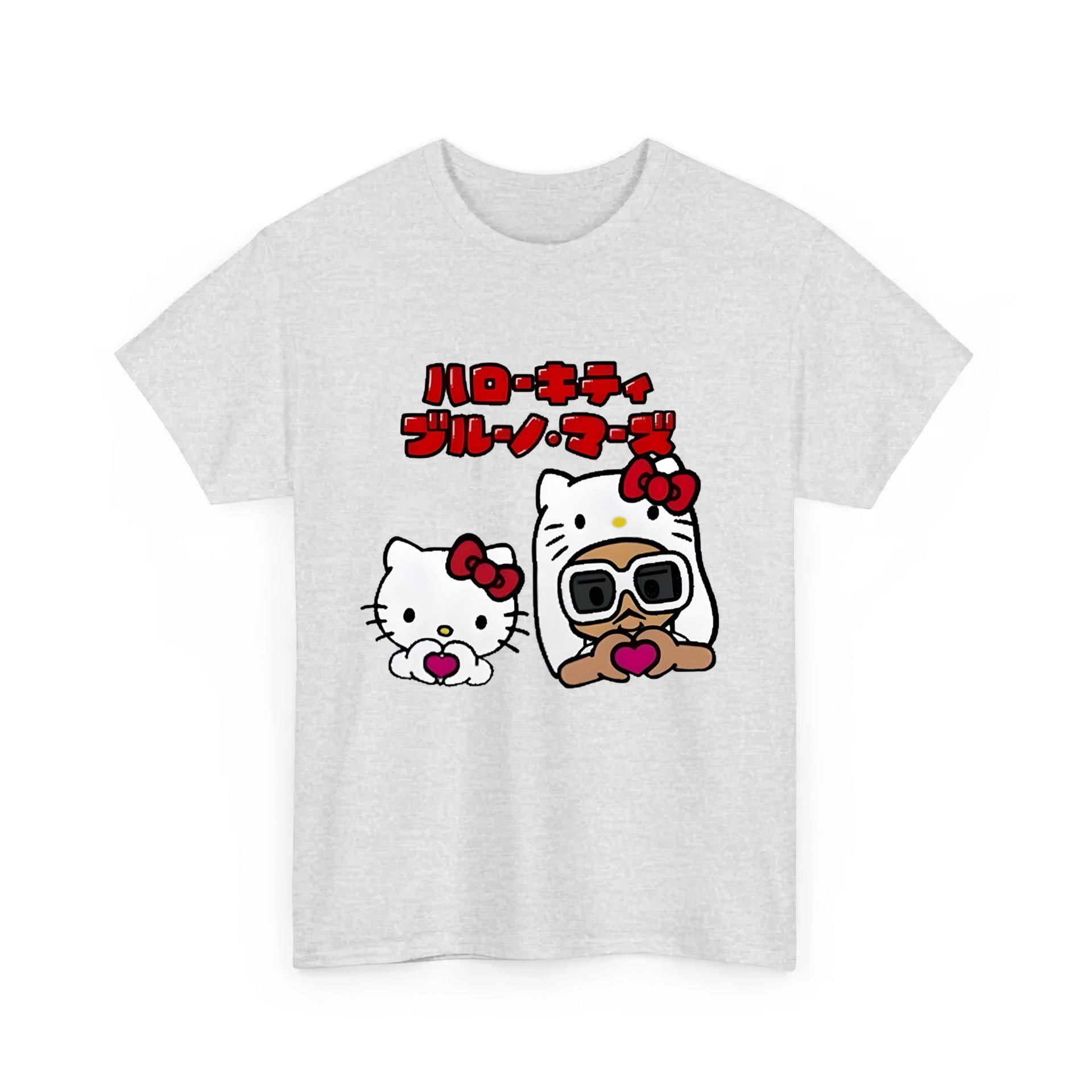 Pop Singer & Cute Cat Cartoon Crossover Shirt. - Walmart.com